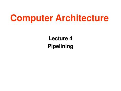 Ppt Computer Architecture Powerpoint Presentation Free Download Id4033856