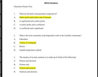 Hesi A2 Biology Study Guide Etsy