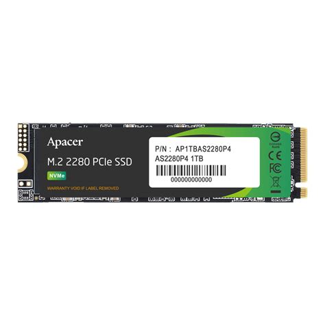 M.2 PCIe SSD AS2280P4 M.2 PCIe Gen3 x4 - Apacer Technology