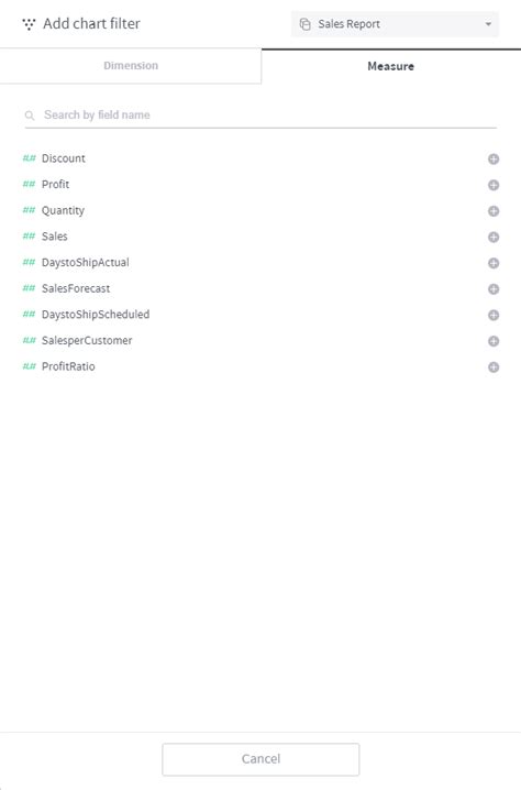 Chart Filters — Metatron User Manual 043 Documentation