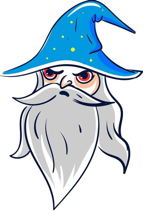 Angry Wizard Illustration Vector On White Background 13638018 Vector