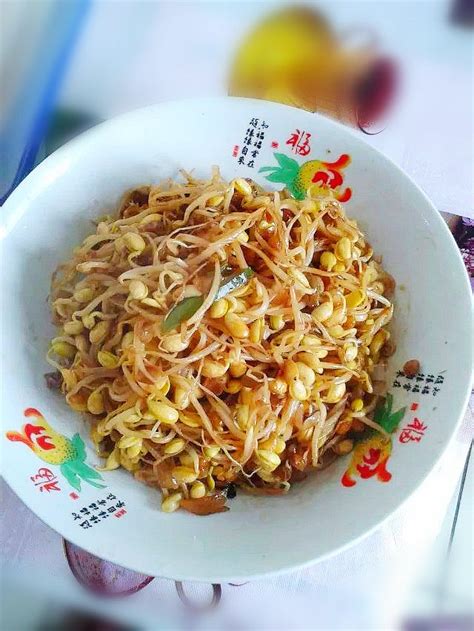 炒豆芽菜家常炒豆芽家常大山谷图库