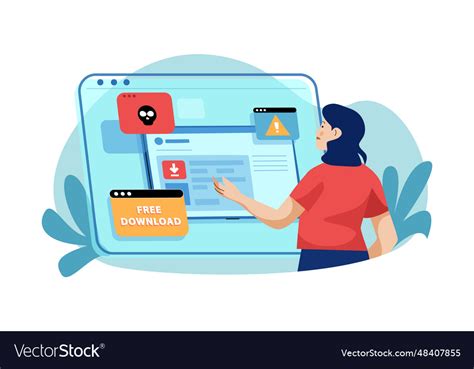 Computer Adware Attack Royalty Free Vector Image