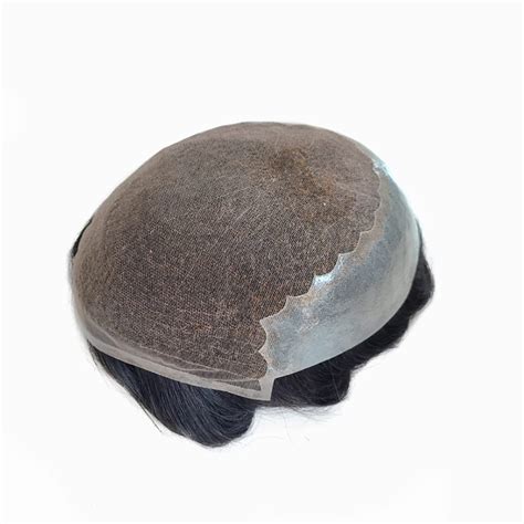 Airao Q6 Swiss Lace Pu Thin Skin Back Sides Men Toupee