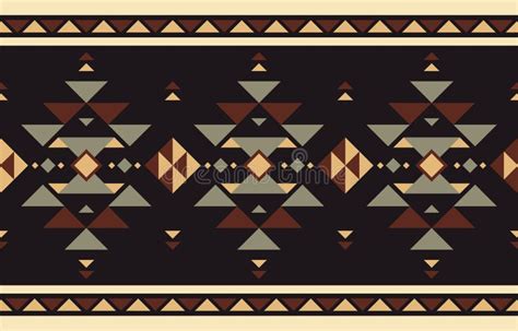 Geometry American Indigenous Pattern Native American Pattern Ethnic Art Concept Native Pattern