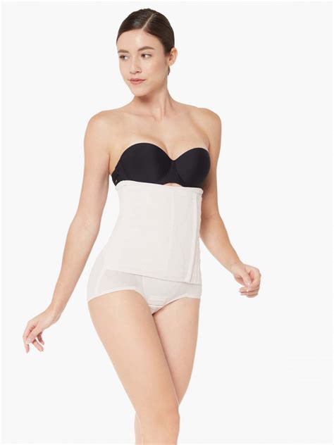 Gi 00839 Lycra Adaptiv Extra Firm Control Waist Cincher Girdle Beige