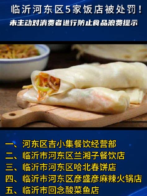 日前，河东区市场监管局公布 一批制止餐饮浪费专项执法市场监管局临沂市新浪新闻