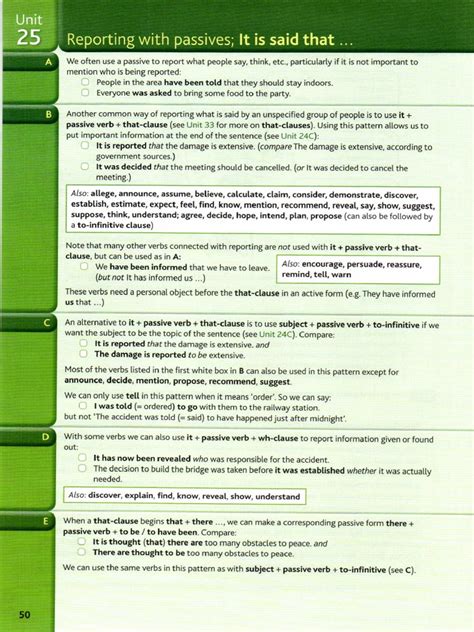 25 Reporting With Passive It Is Said That Pdf