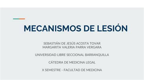 Mecanismos De LesiÓn Luisa Luna Udocz