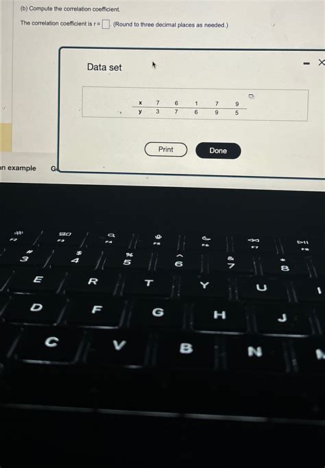 Solved B ﻿compute The Correlation Coefficientthe