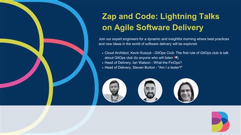 Zap And Code Lightning Talks On Agile Software Delivery Burendo