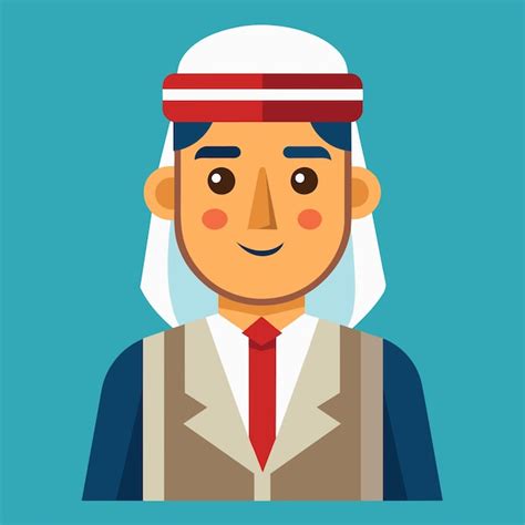Flat Vector Illustration Of An Ambassadorflat Vector Illustration Of An