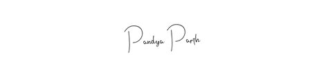 79 Pandya Parth Name Signature Style Ideas Best Name Signature