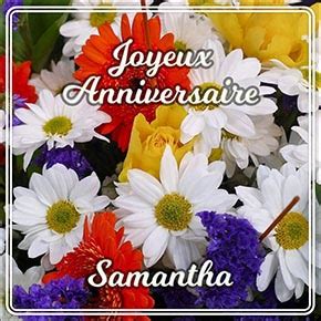 Joyeux Anniversaire Samantha Feliciter Su