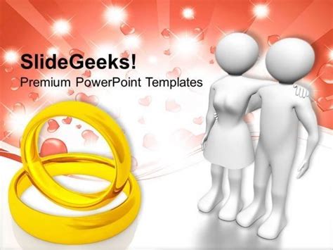 Wedding Rings For Married Couple Powerpoint Templates Ppt Backgrounds