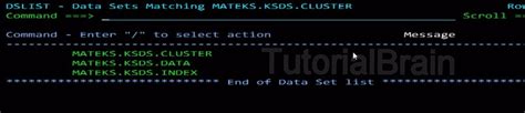 vsam ksds — tutorialbrain