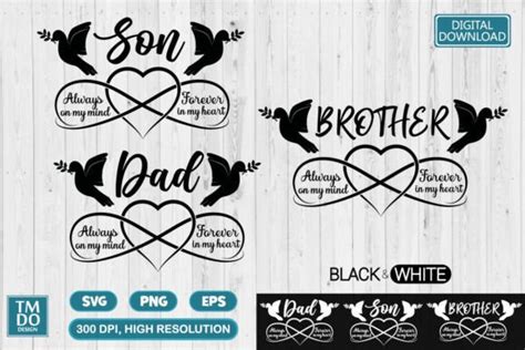 Son Brother Dad In Loving Memory Svg Rip Graphic By Tmdodesign