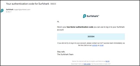 Enter FA Code Surfshark Customer Support