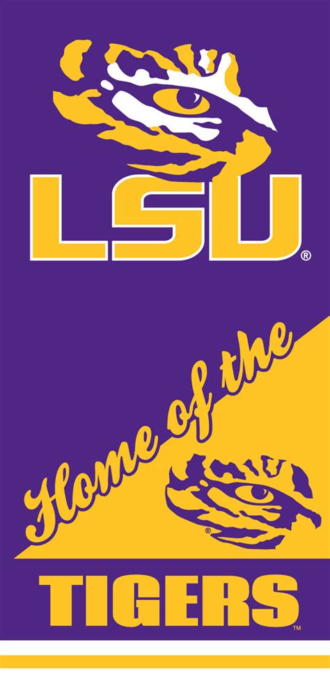 Lsu Tigers Beach Towel 28x58 Ncaa Island Gear