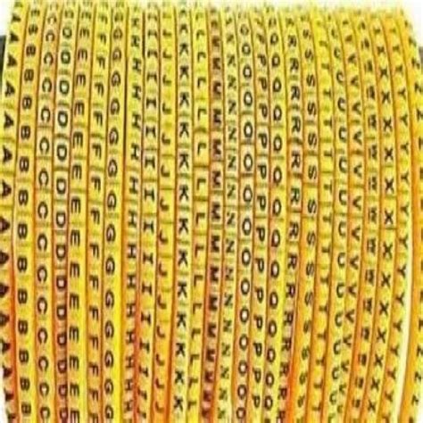 Yellow Pvc Cable Marking Ferrule For Electrical At ₹ 30 Pack In New Delhi