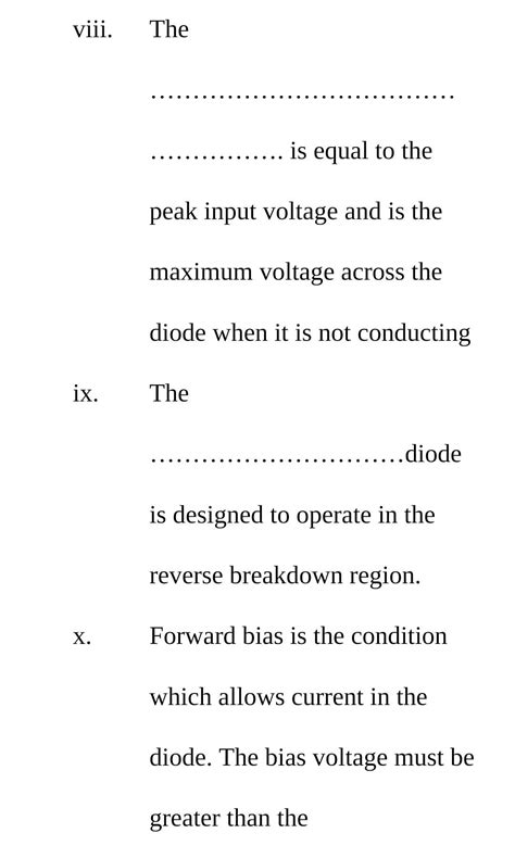 Solved Viii The Is Equal To The Peak Input Voltage And Is Chegg