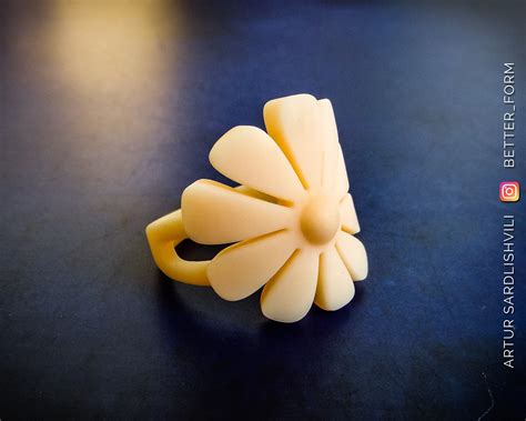 Кольцо - ромашка