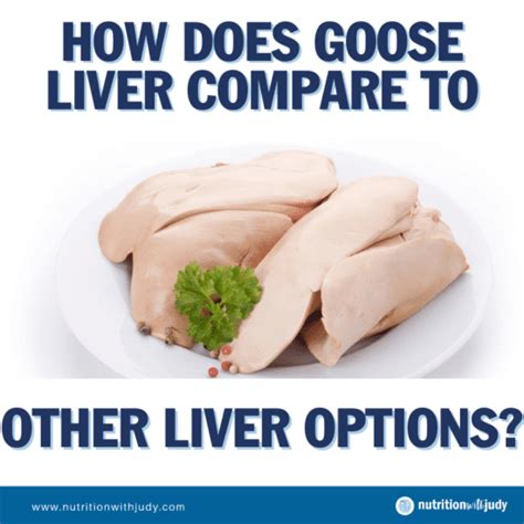 Goose Liver Vs Liver Options Nutrition With Judy Holistic Wellness