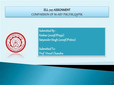 M Ary Psk Modulation Pptx Computer Networking Computing