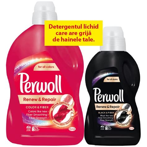 Комплект течен перилен препарат Perwoll Renew Color 45 изпирания 2 7