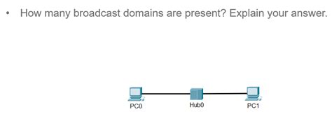 Solved How Many Broadcast Domains Are Present Explain