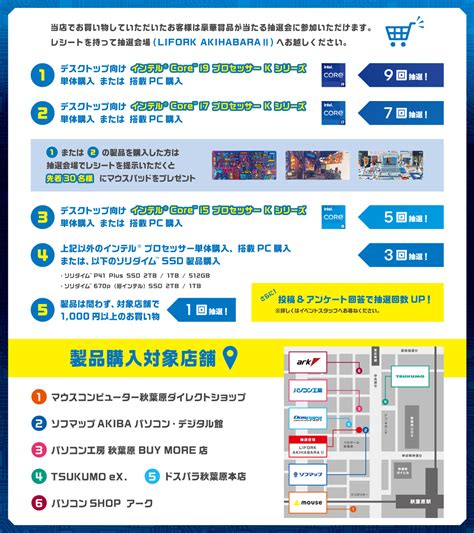 Intelのk型番cpu購入で周辺機器が当たる抽選会を9月3日に秋葉原で開催