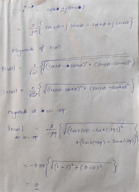 Solved Find Fourier Transform And Sketch Xw 6 Find The Fourier