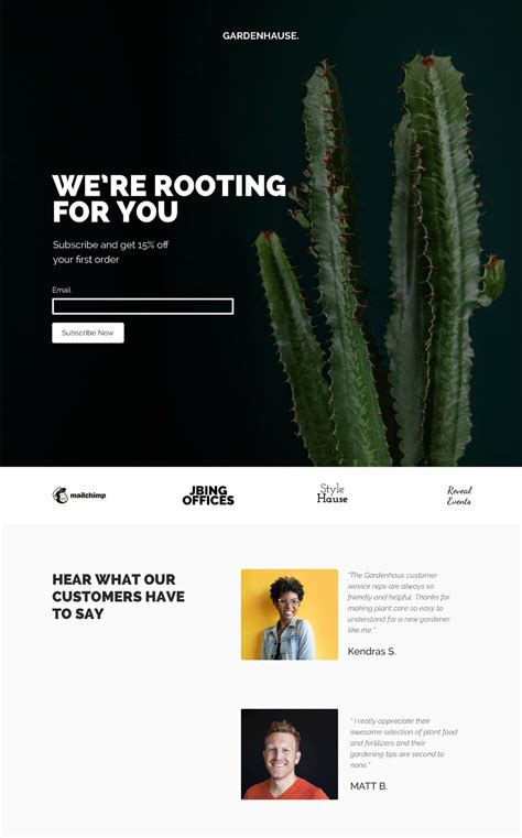 5 Mailchimp Landing Page Templates THAT CONVERT 2023 Newsletter
