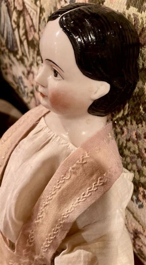 Antique Rare C1850 20 Greiner China Head Doll Wrare Brown Eyes
