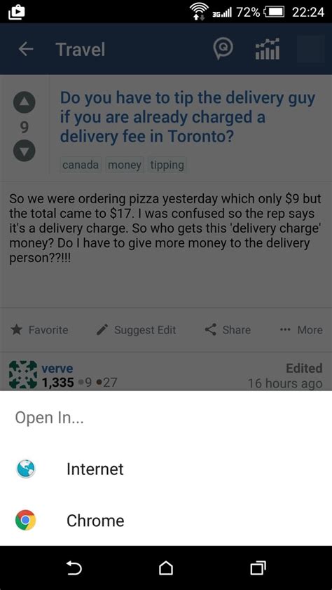 what android intent does se app s open in browser use meta stack