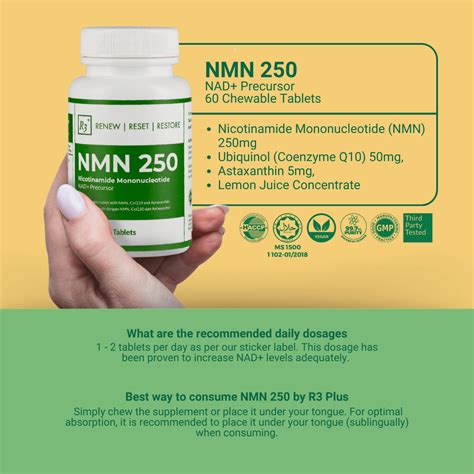 Nmn250 Anti Aging Supplement With Nmn Coq10 And Astaxanthin Nmn 250