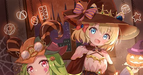 魔法使いと黒猫のウィズ 黒ウィズよりハロウィンイラスト Fungusのイラスト Pixiv