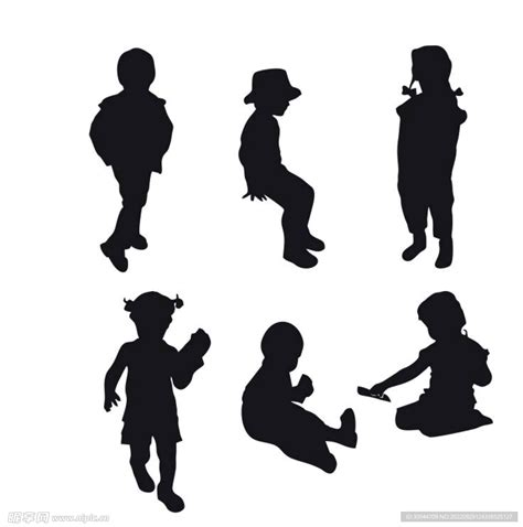 孩子剪影设计图 广告设计 广告设计 设计图库 昵图网
