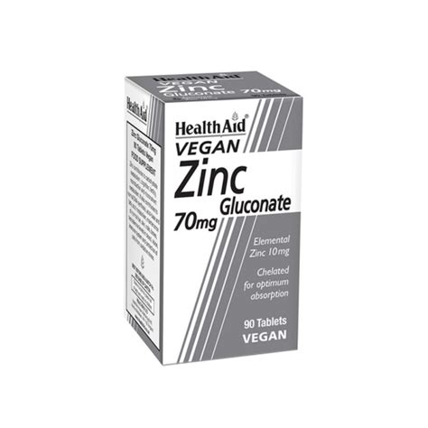 Buy Healthaid Zinc Gluconate 70mg Tablets Chemist Direct