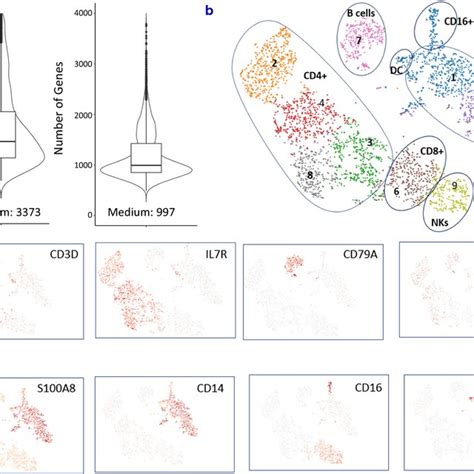 Major Pbmc Subtypes Can Be Identified In Fixed Sample A Distribution