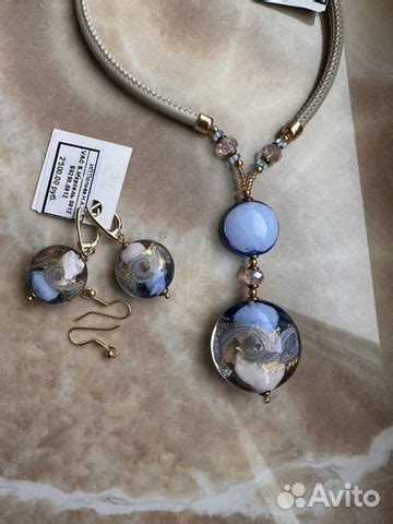 Украшение на шею Murano и Серьги Муранское стекло купить в Санкт ...