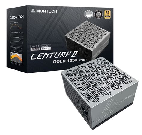 Montech Century Ii 1050w Atx Fully Modular Power Supply Vuugo