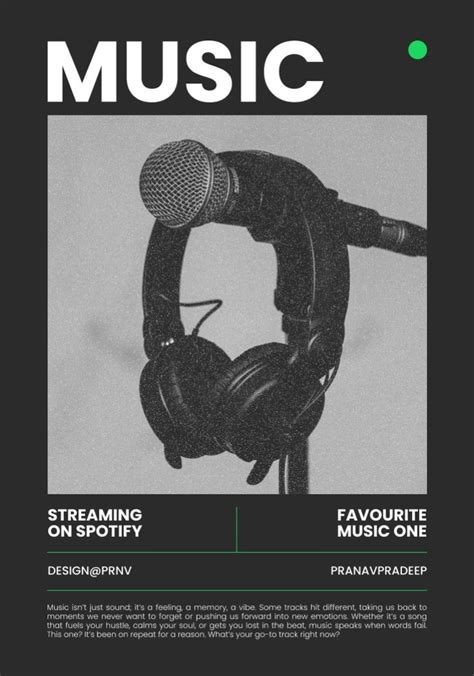 Spotify Poster Poster Music Poster Music Poster Design Graphic Poster