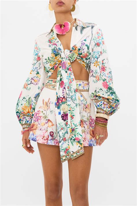 Cropped Wrap Shirt Marissa Collections