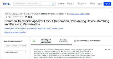 Common Centroid Capacitor Layout Generation Considering Device Matching And Parasitic Minimization