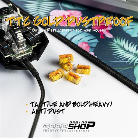 Jual Ttc Gold Dustproof Mouse Switch Shopee Indonesia