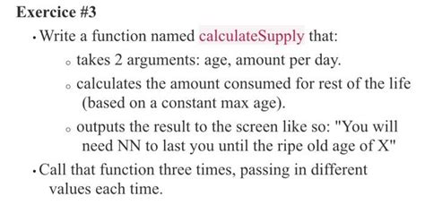 Solved O Exercice 3 3 • Write A Function Named