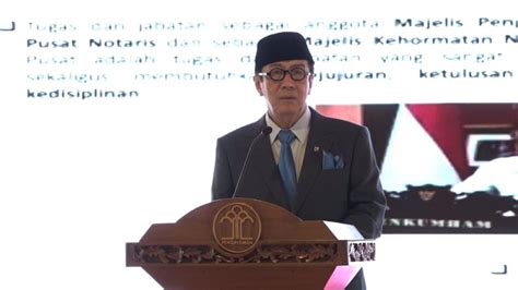 Yasonna Laoly Notaris Harus Jujur Dan Cegah Pencucian Uang Pilar ID