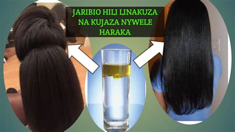 JINSI YA KUKUZA KUJAZA KUREFUSHA NYWELE ASILI HARAKA JARIBIO LA KUKUZA