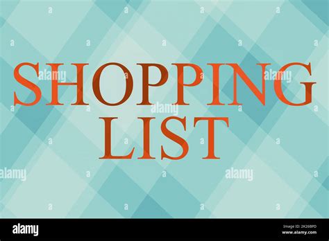 Handwriting Text Shopping List Internet Concept Discipline Approach To